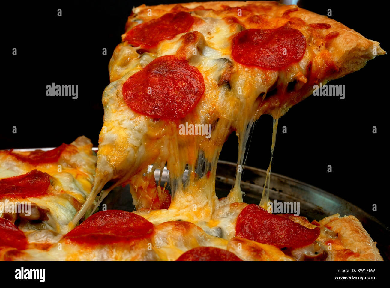 Whole pizza slice removed hi-res stock photography and images - Alamy