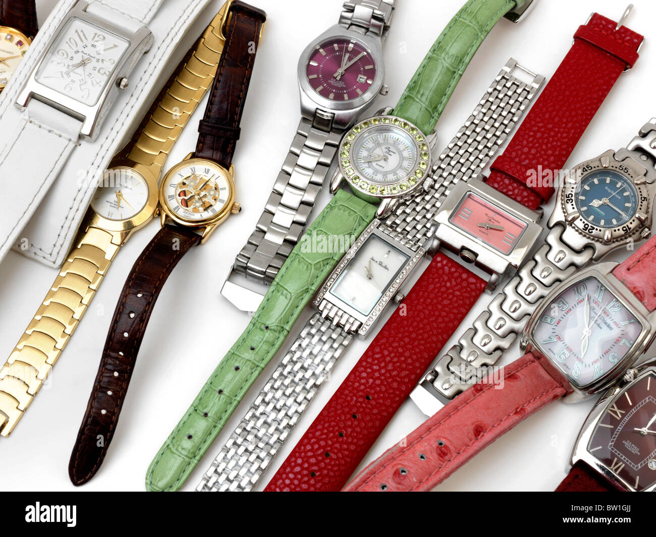 A Selection Of Watches Stock Photo - Alamy