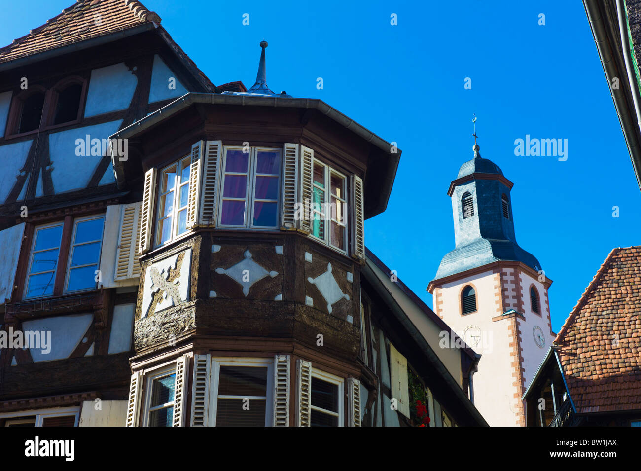 HALF-TIMBERED RENAISSANCE HOUSE 16th Century WITH ANGLE ORIEL BAY ...