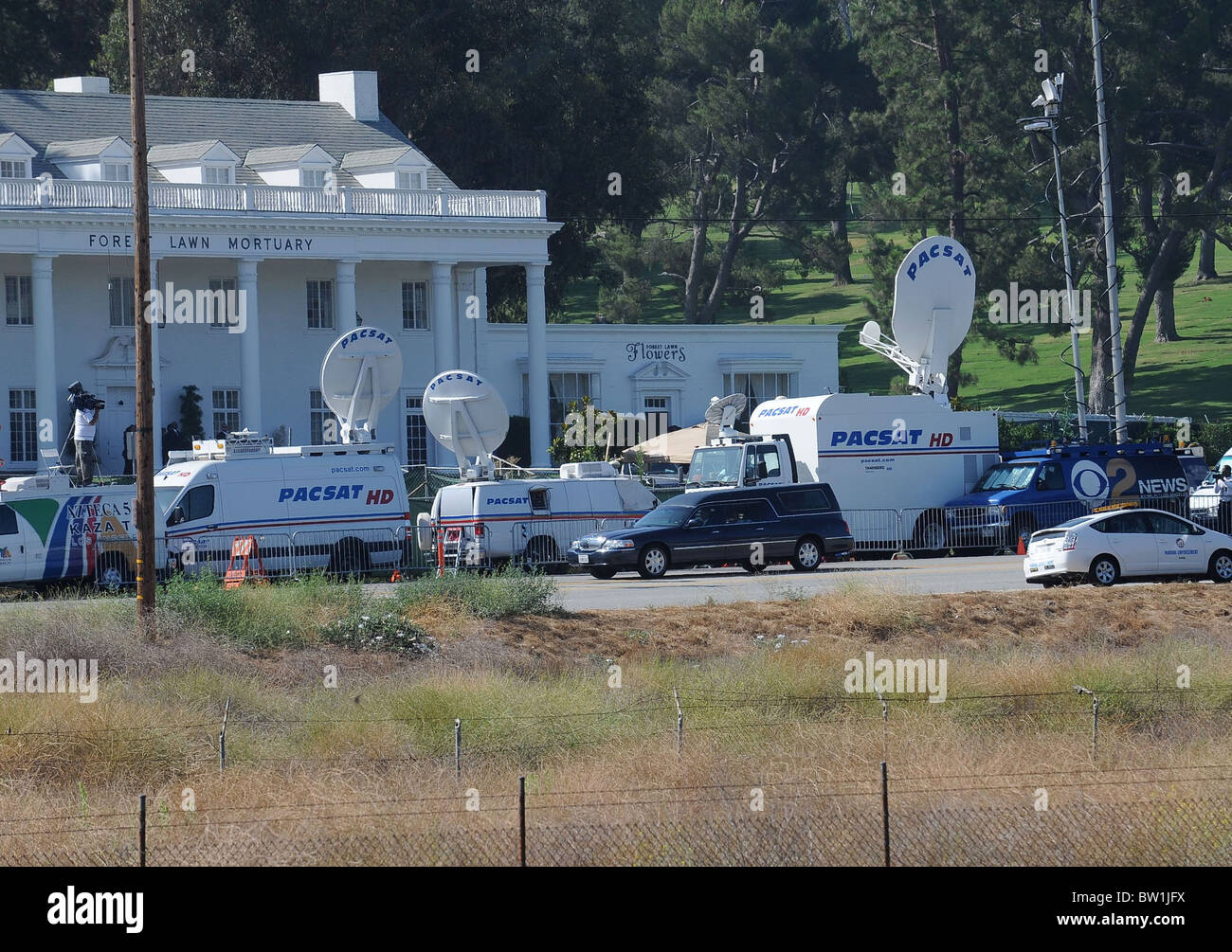 Michael jackson funeral service hi-res stock photography and images - Alamy