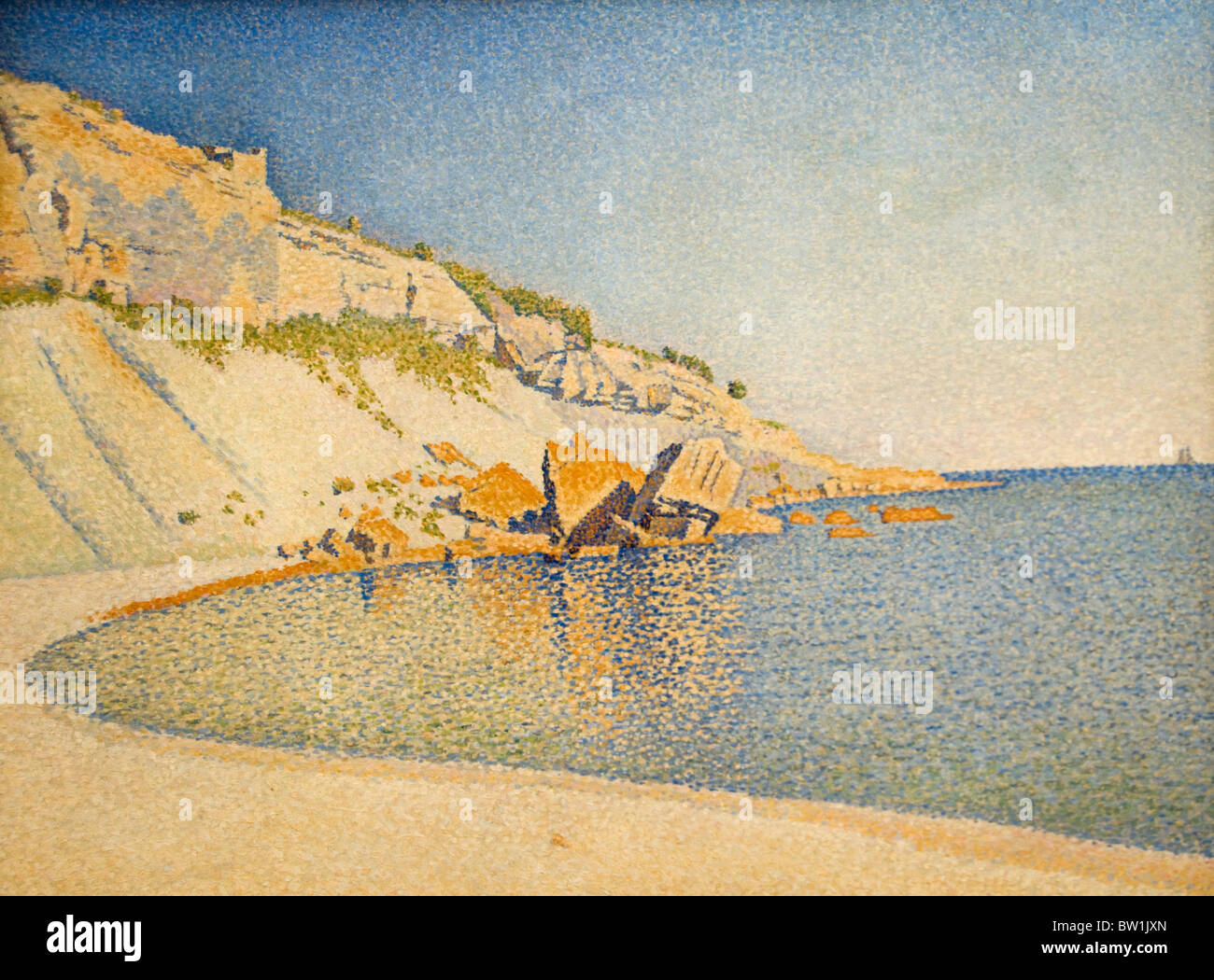 Pail Signac Cassis Cap Lombard Opus 196 France French 1889 Stock Photo ...