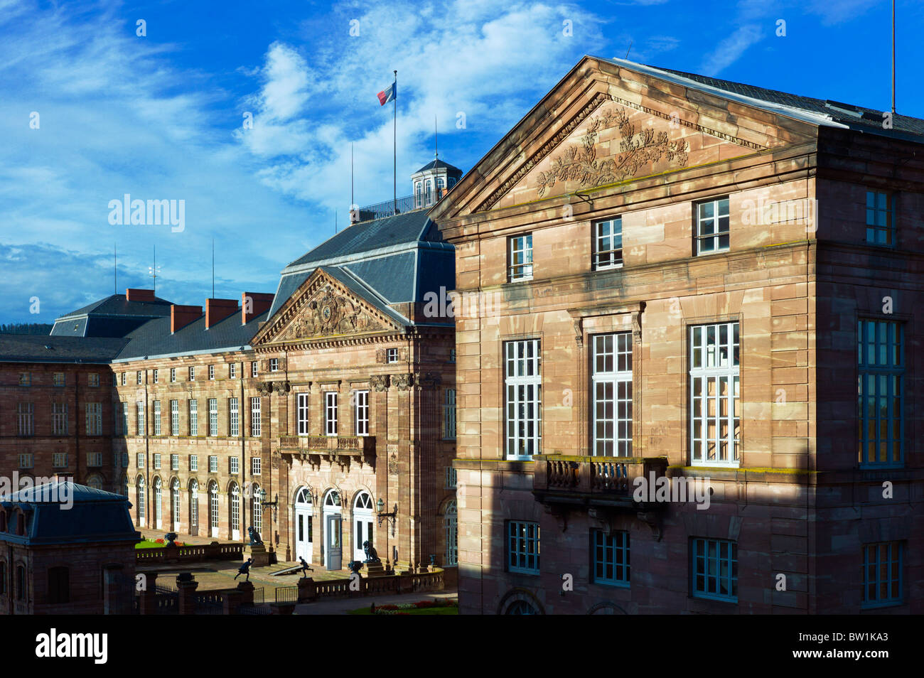 CHATEAU DES ROHAN CASTLE 18th Century SAVERNE ALSACE FRANCE Stock Photo ...