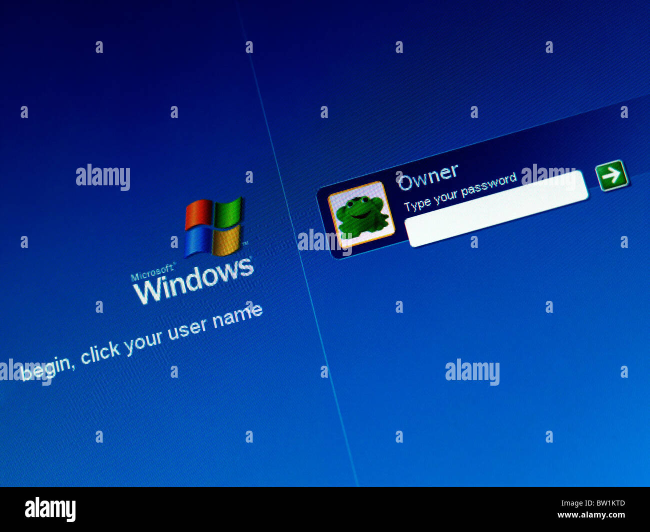 Password Screen On Computer Stock Photo - Alamy