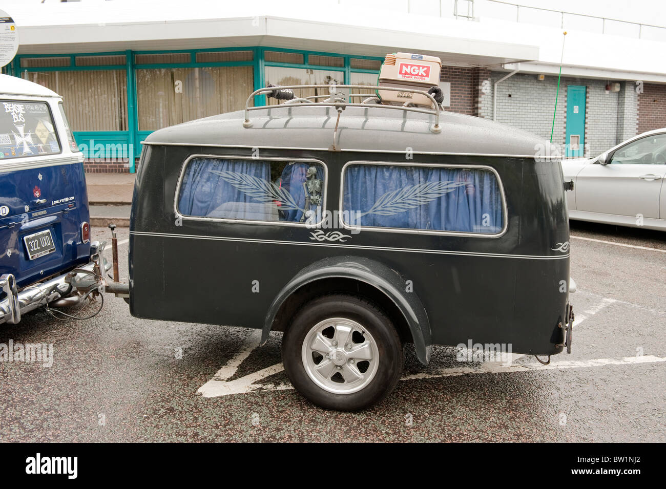 Westphalia Funeral Coffin Trailer on Volkswagen VW Campervan Stock ...
