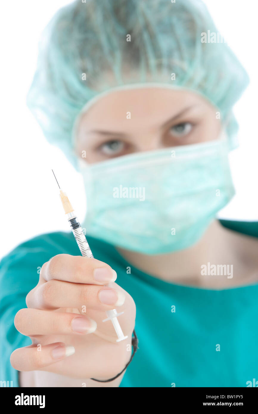 Female doctor with botox injection in is hand Stock Photo - Alamy