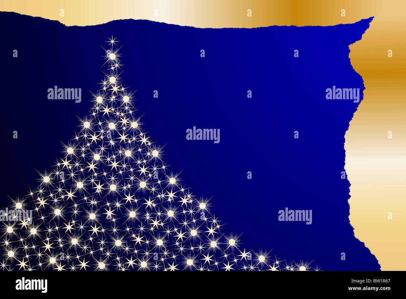 sparkling golden christmas tree Stock Photo - Alamy