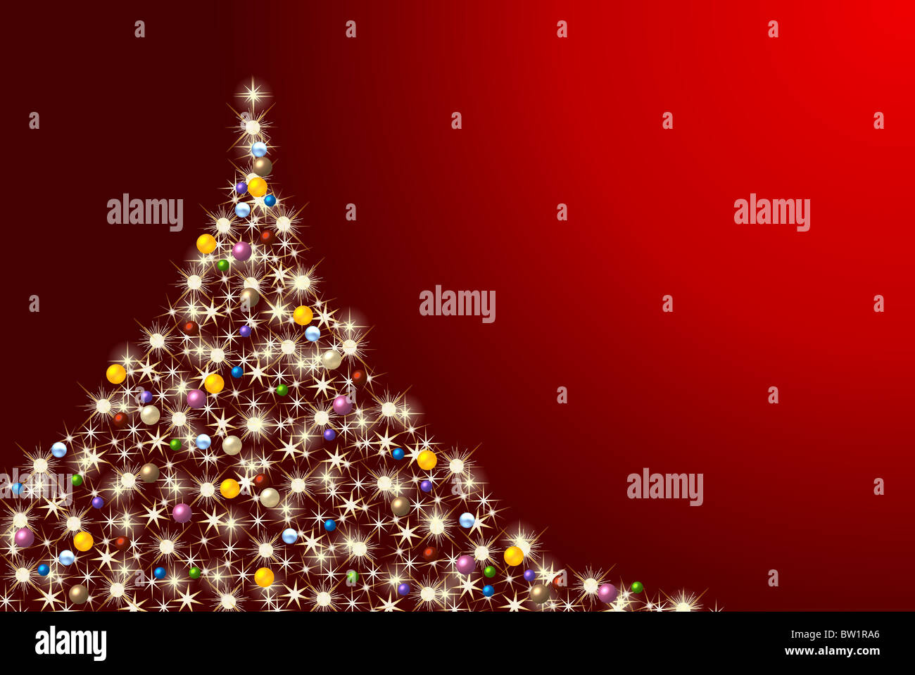 sparkling golden christmas tree Stock Photo - Alamy
