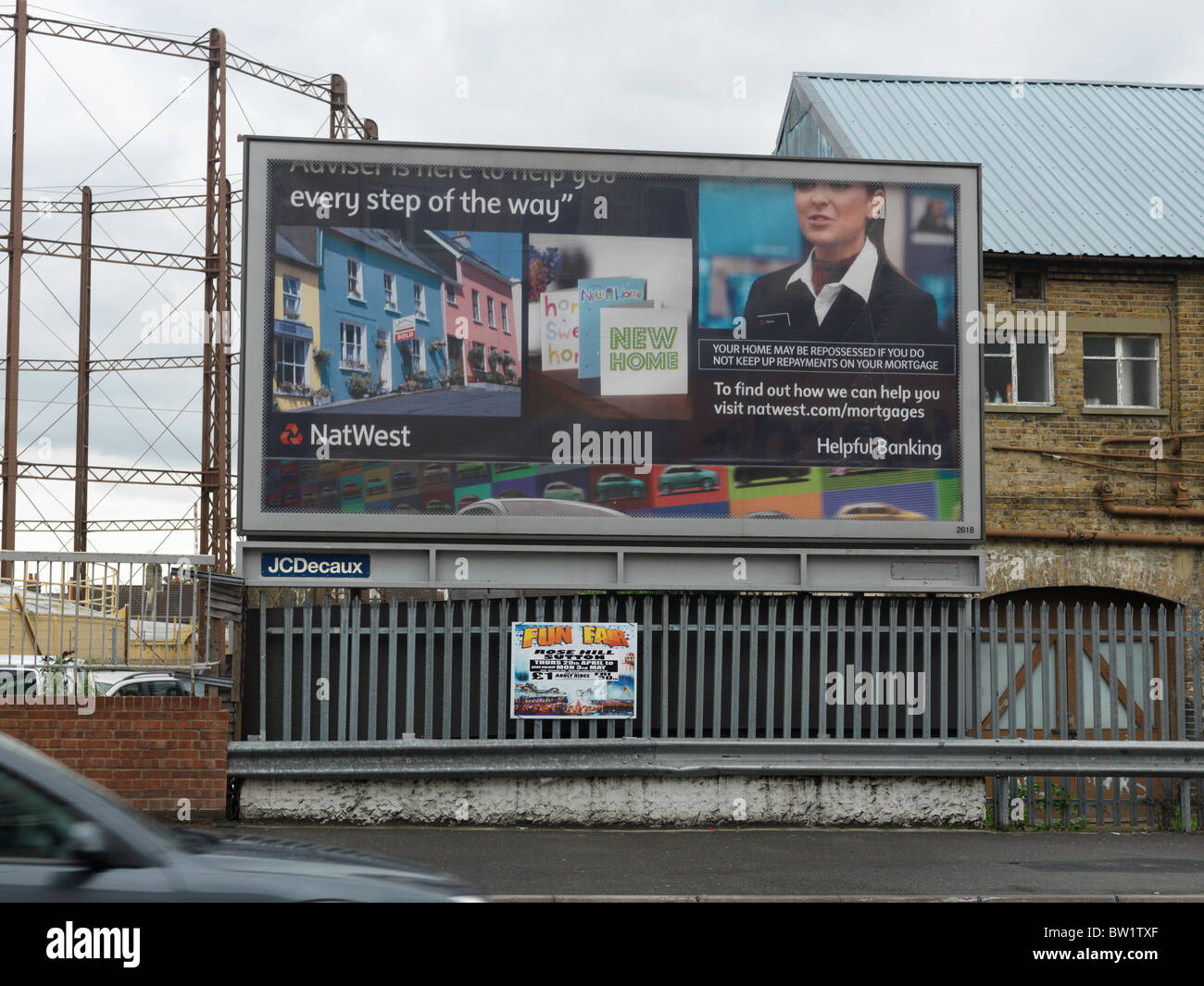 Billboard Advertising Natwest Sutton Surrey England Stock Photo - Alamy