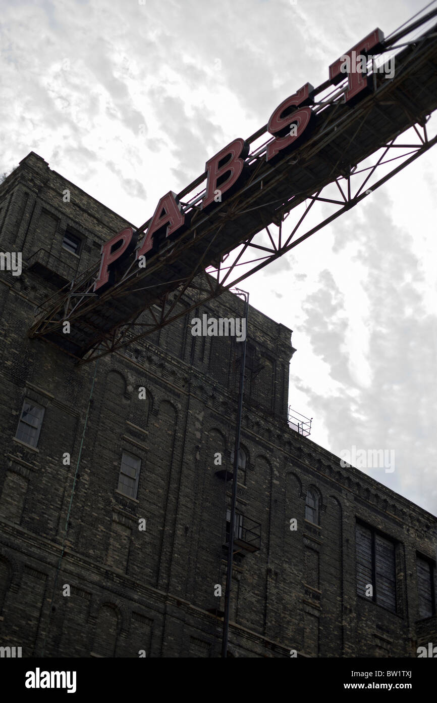 Pabst Blue Ribbon Brewery Stock Photo - Alamy