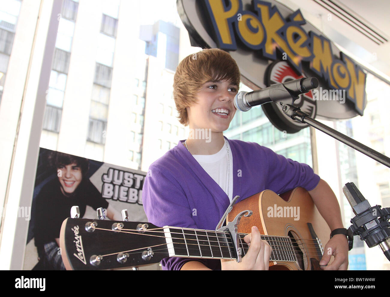 Justin Bieber Concert and Autograph Signing Stock Photo - Alamy