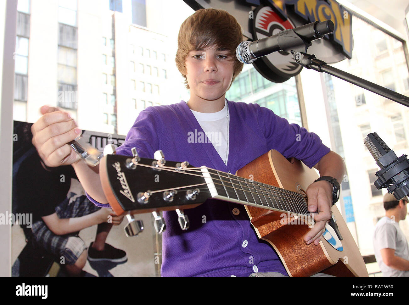 Justin Bieber Concert and Autograph Signing Stock Photo - Alamy