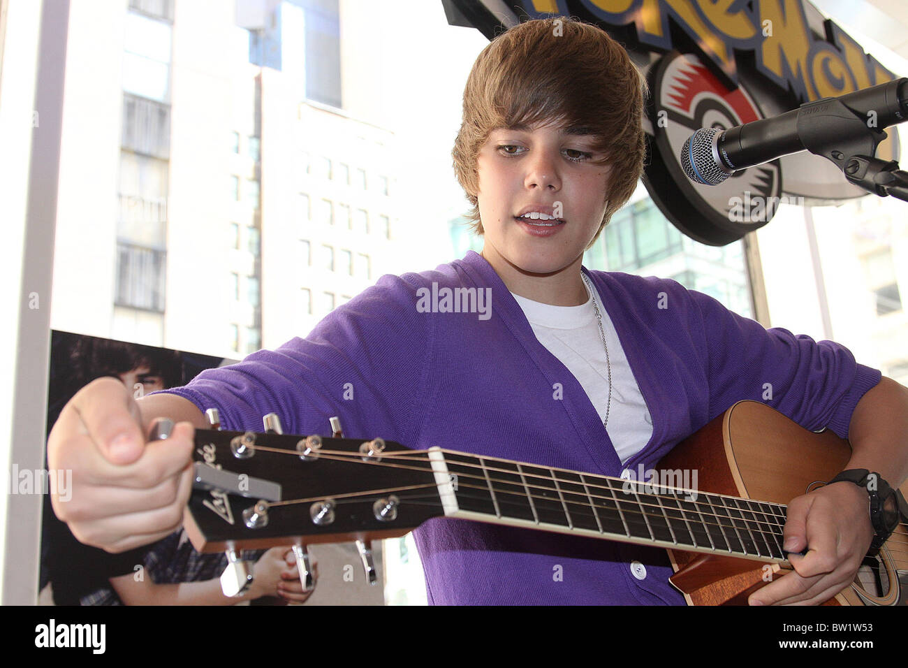 Justin Bieber Concert and Autograph Signing Stock Photo - Alamy