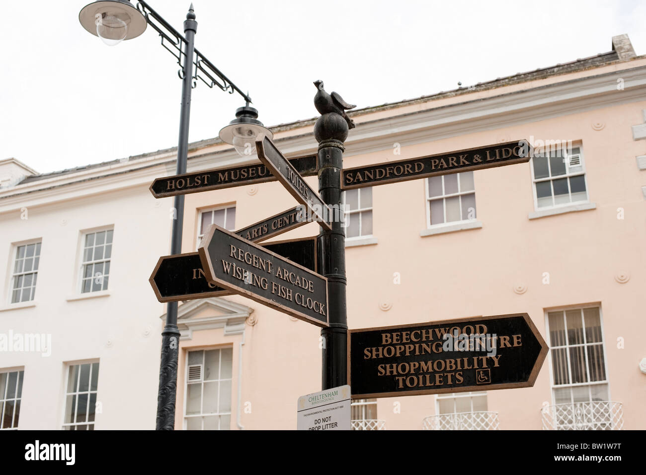Tourist Sign Cheltenham UK Stock Photo - Alamy