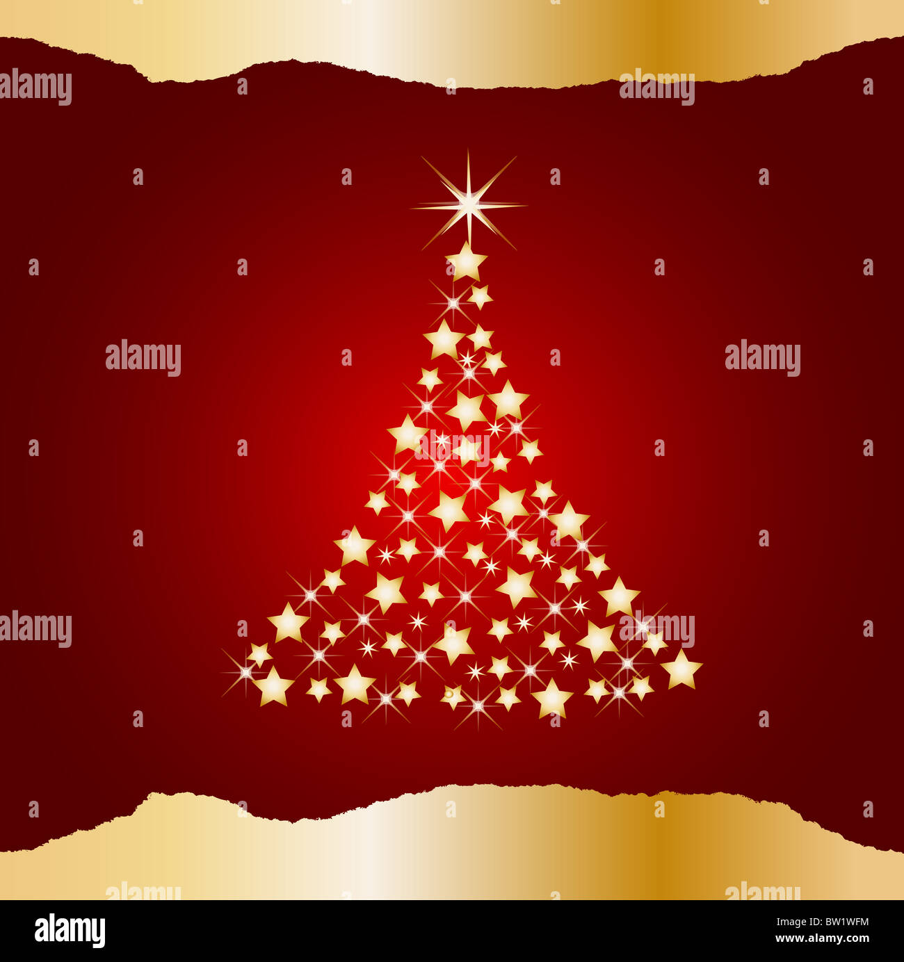 sparkling golden christmas tree Stock Photo - Alamy