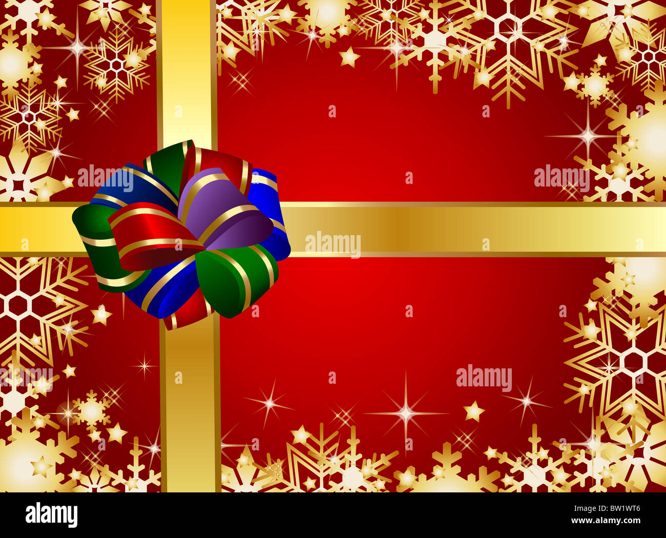 illustration of a christmas present background Stock Photo - Alamy