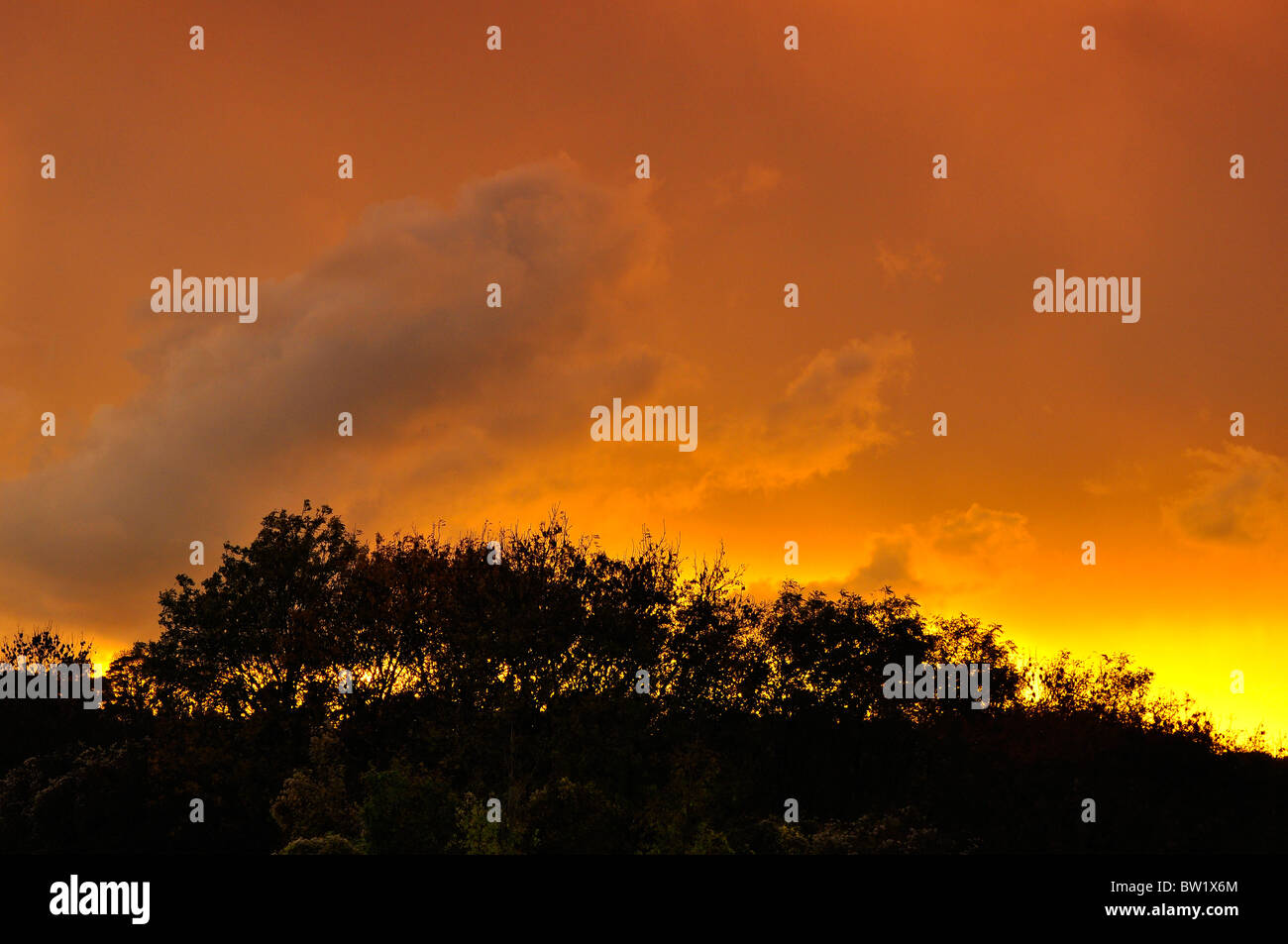 Twilight Storm over Sundon Country Park near Luton Stock Photo - Alamy
