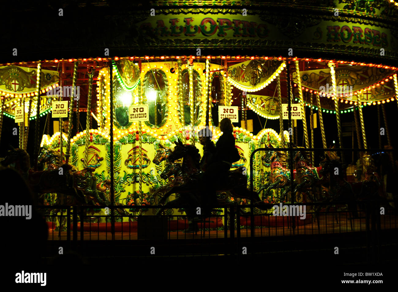 Merry Go Round Night Park High Resolution Stock Photography and Images ...