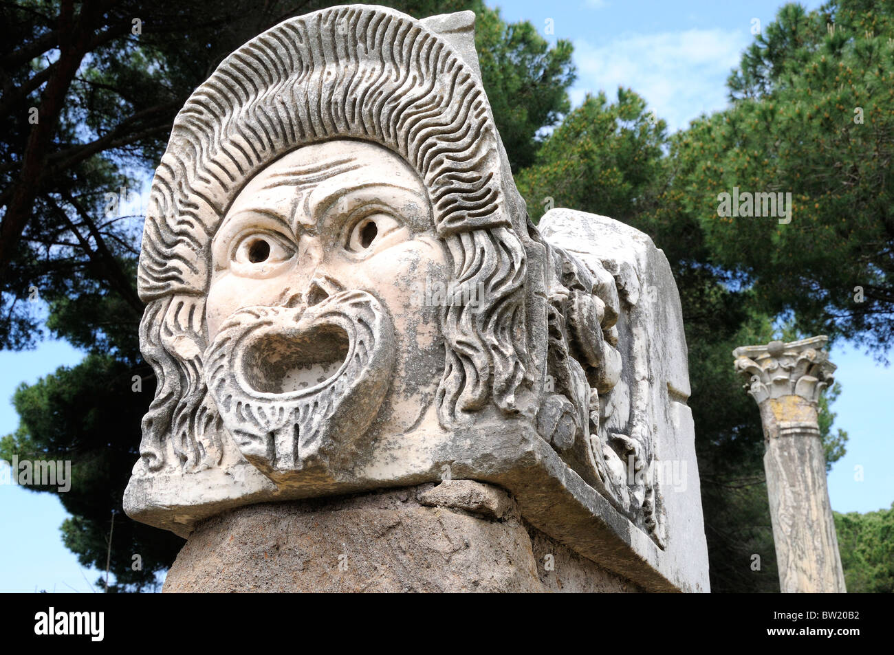 Roman mask theatre mask hi-res stock photography and images - Alamy