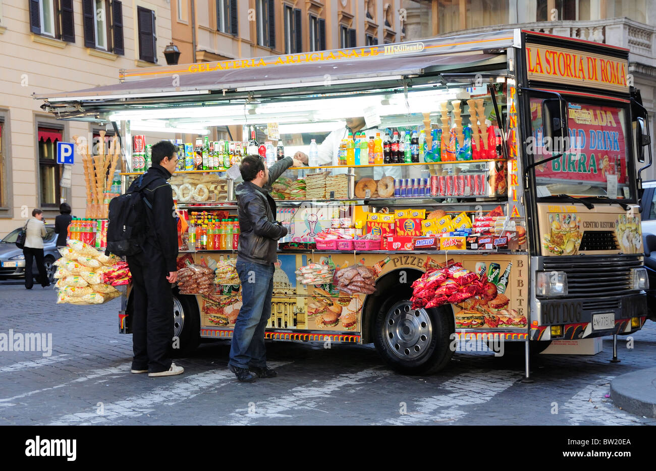 Snack bar stall Stock Photo - Alamy