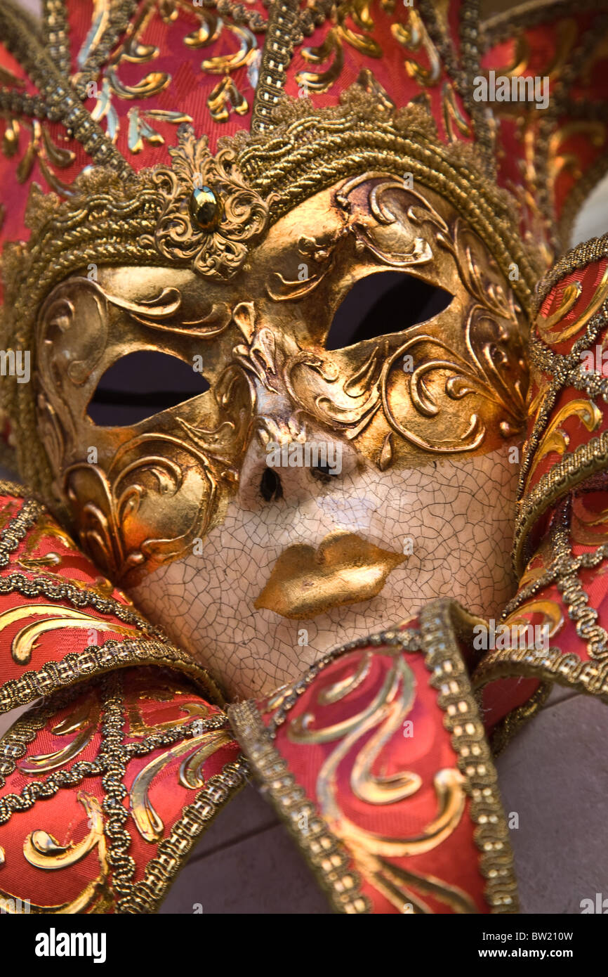 Venetian Masks stall mask costume ball venice italy Stock Photo - Alamy