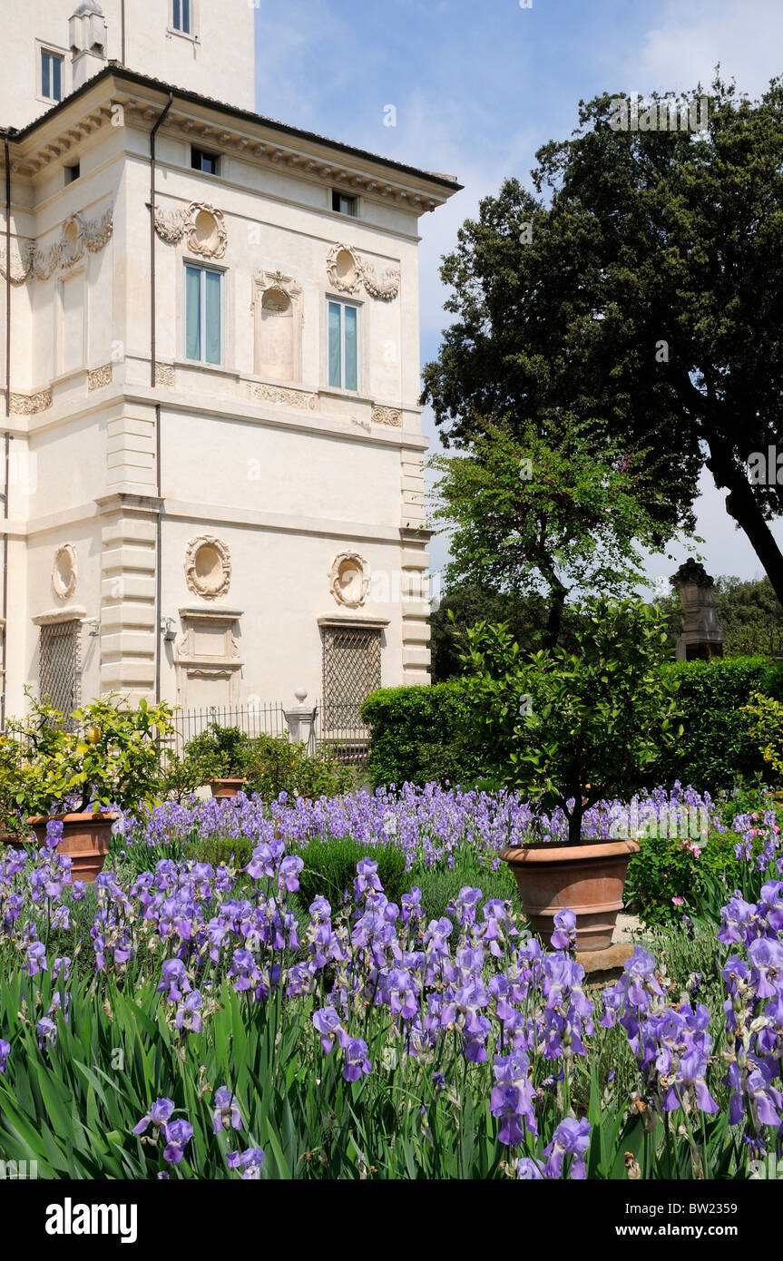 Museo & Galleria Borghese with gardens, Villa Borghese Stock Photo - Alamy