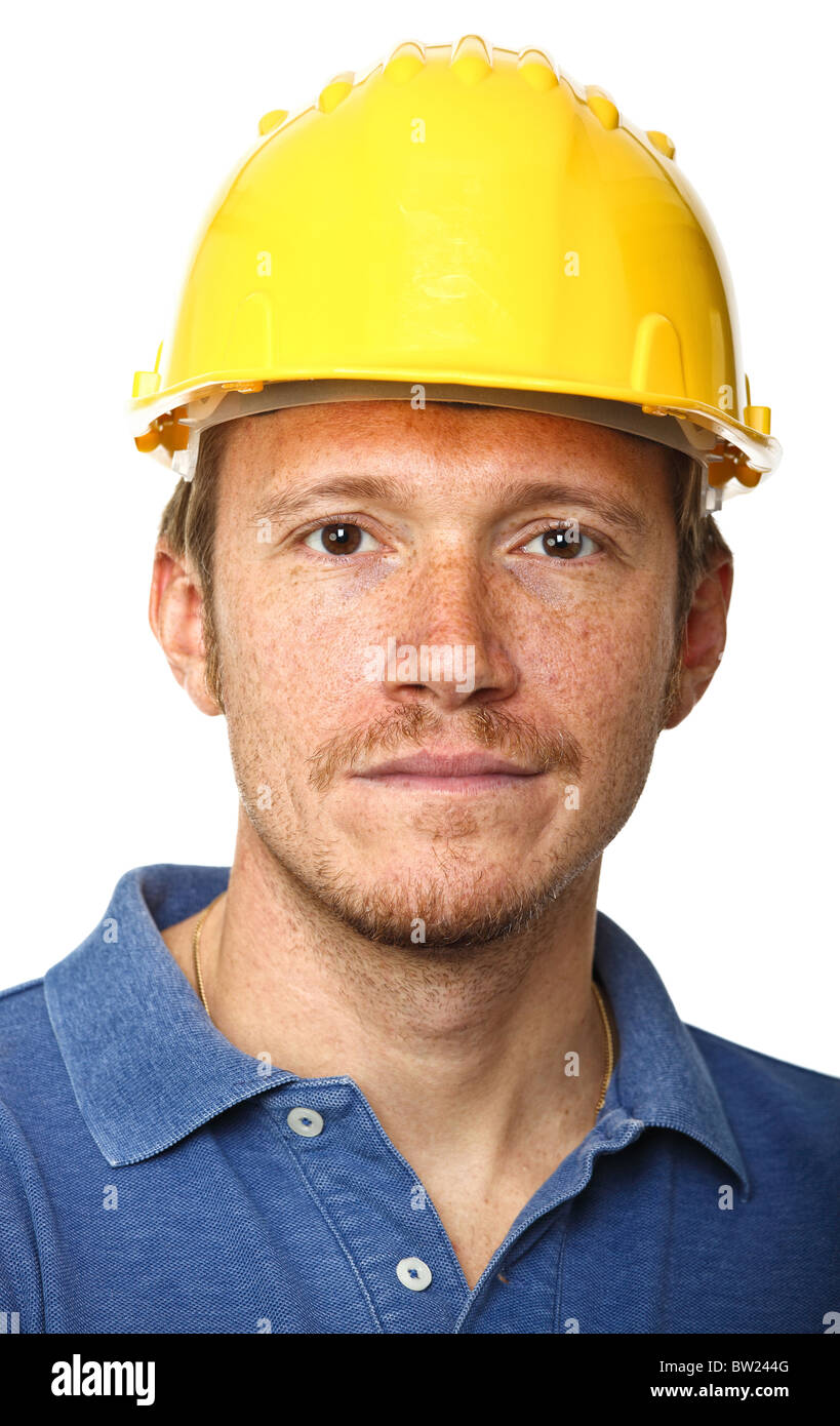 fine portrait of labor isolated on white background Stock Photo - Alamy