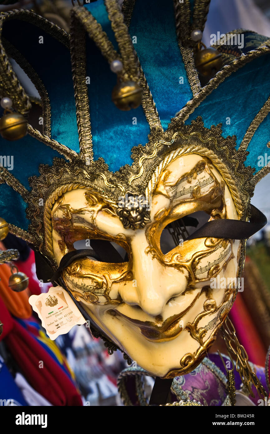 Venetian Masks stall mask costume ball venice italy Stock Photo - Alamy