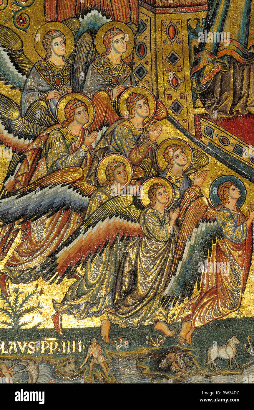 Saint mary angels mosaic hi-res stock photography and images - Alamy