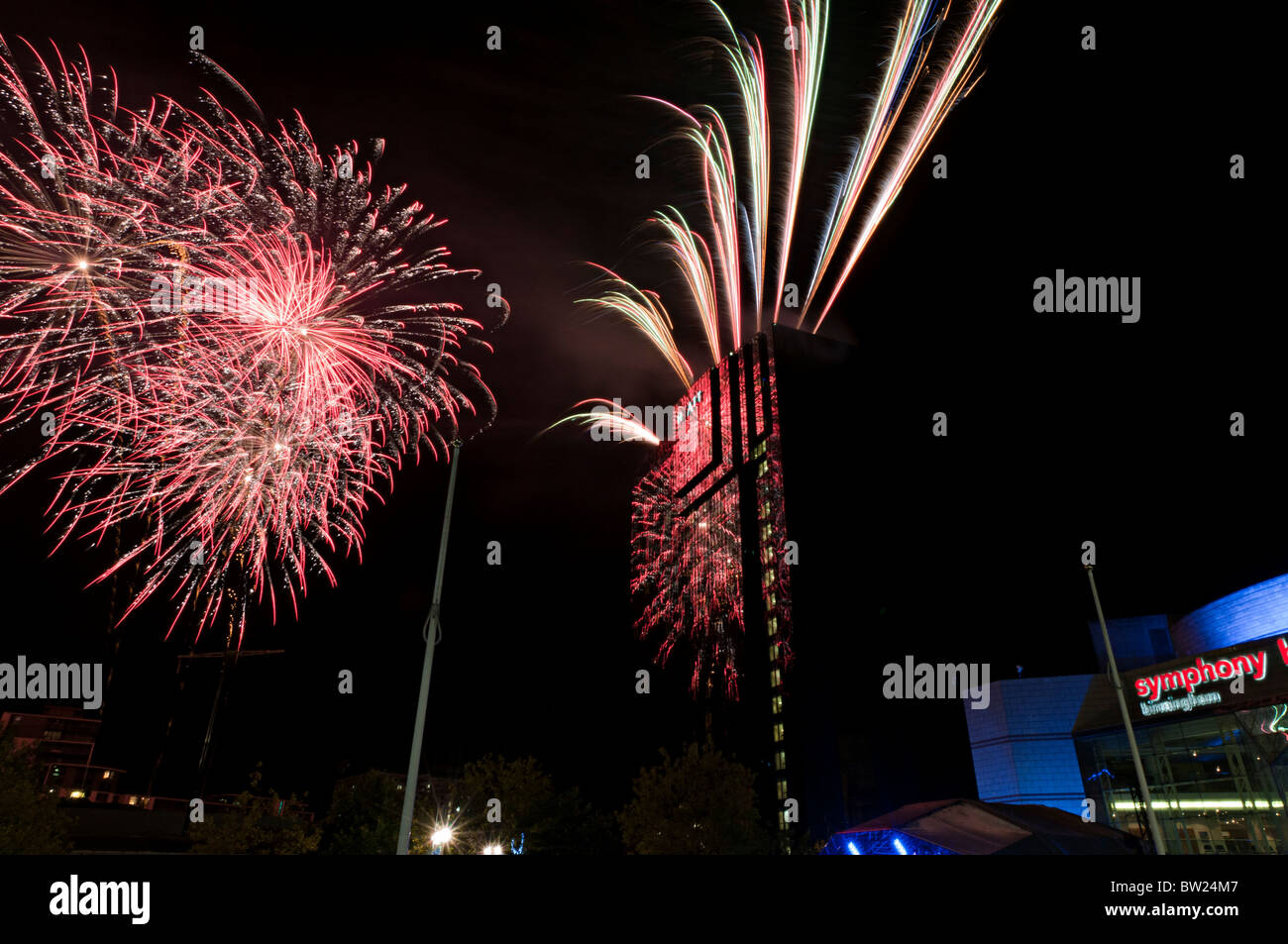 Centenary square fireworks hi-res stock photography and images - Alamy