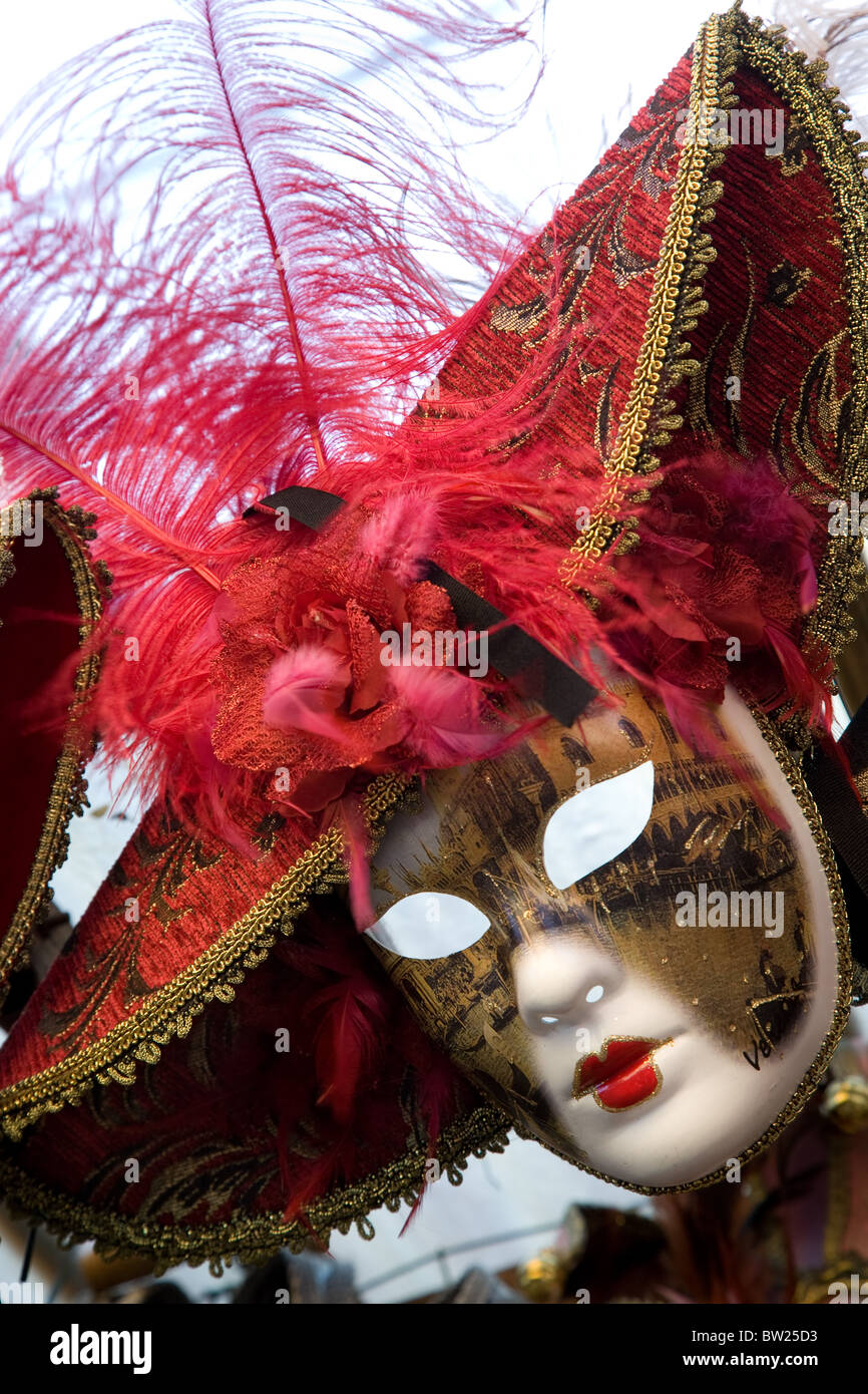 Venetian Masks stall mask costume ball venice italy Stock Photo - Alamy