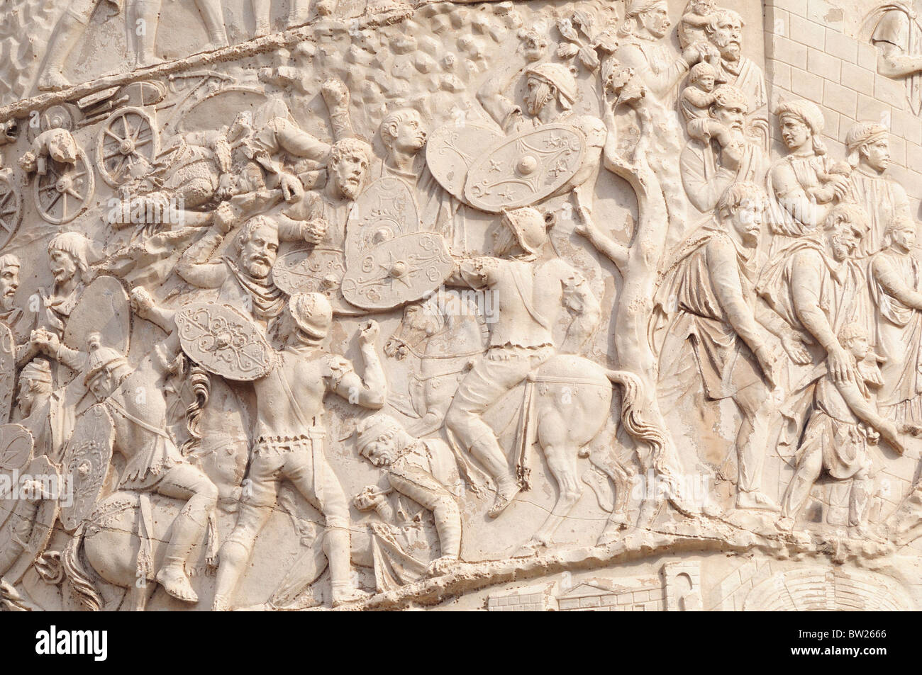 Colonna Traiana detail, Trajan's Forum Stock Photo - Alamy