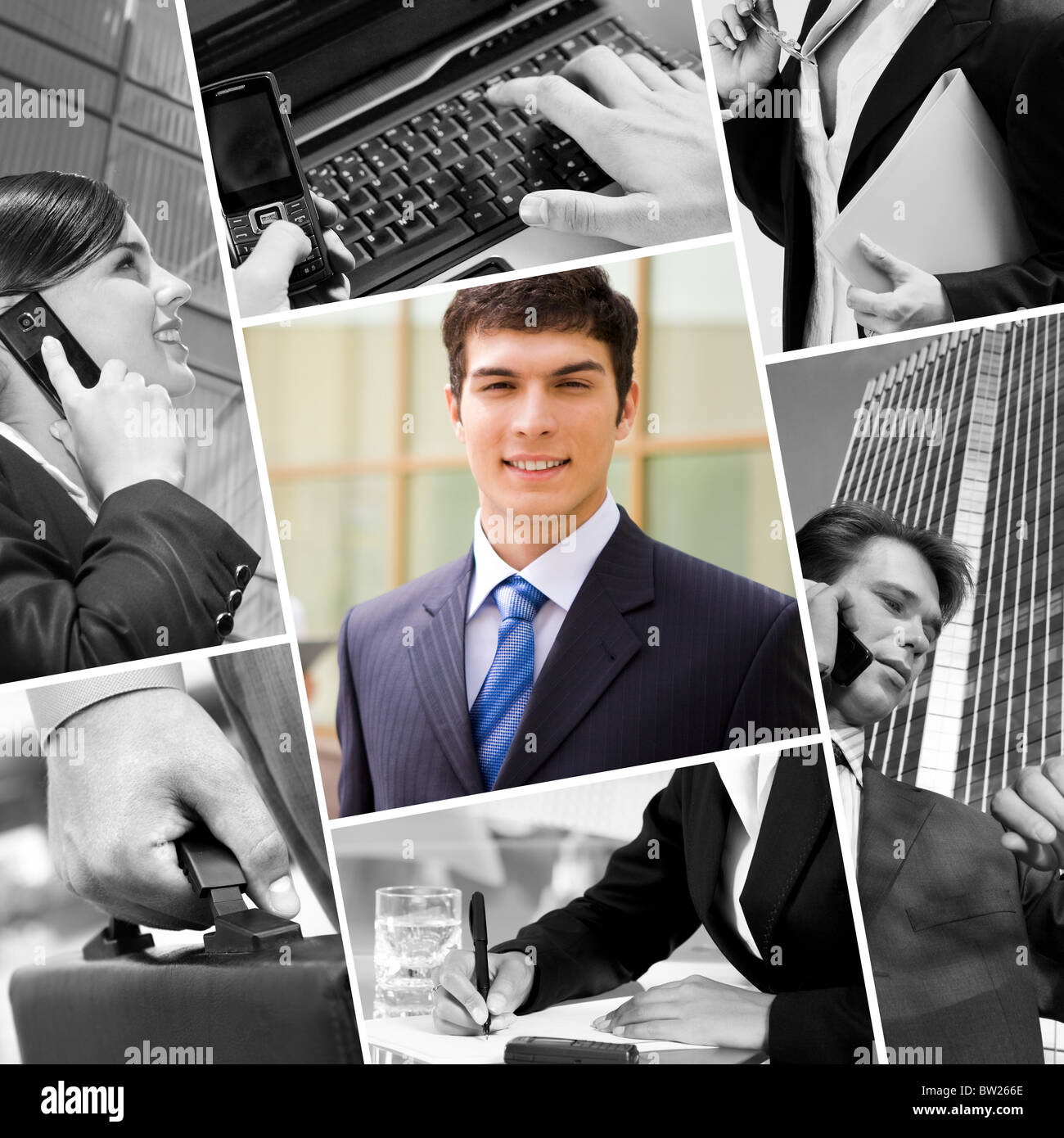 Young businessman collage hi-res stock photography and images - Alamy
