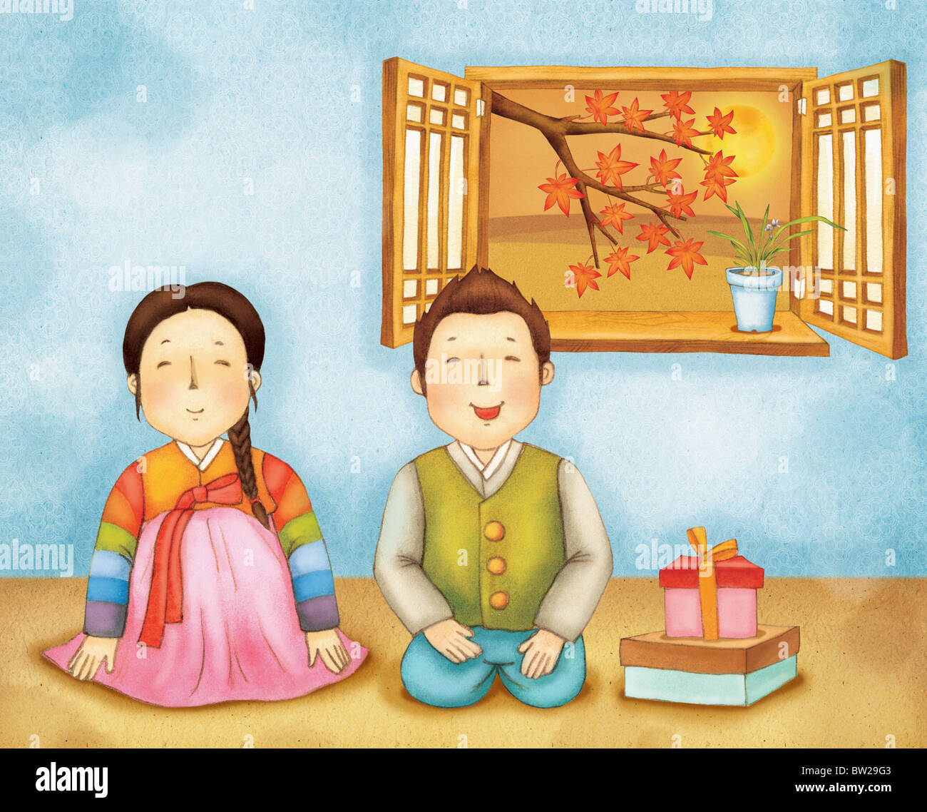 Chuseok greetings hi-res stock photography and images - Alamy