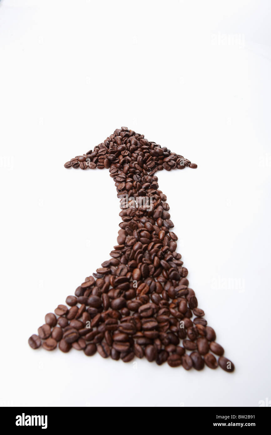 Arrow sign coffee beans hi-res stock photography and images - Alamy