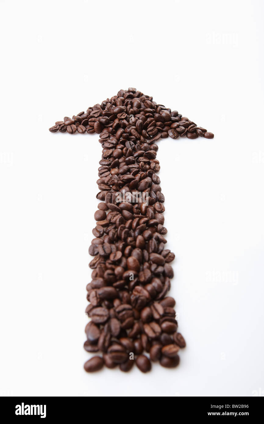 Arrow sign coffee beans hi-res stock photography and images - Alamy