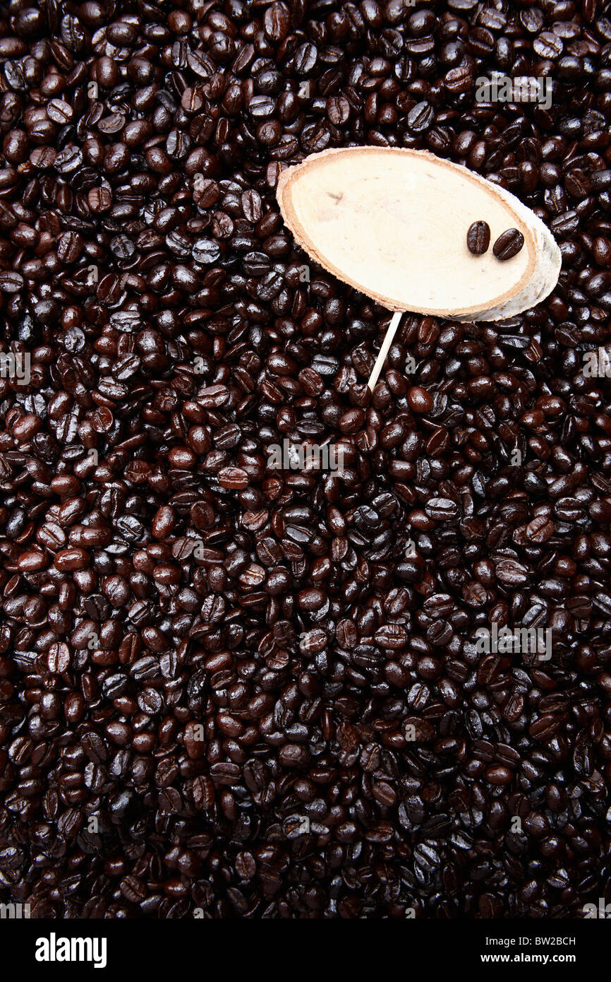 coffee beans and signs Stock Photo - Alamy