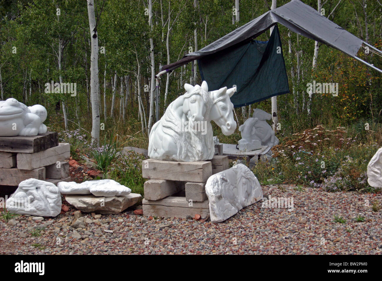 Marble Sculpture in Marble Colorado USA Stock Photo - Alamy