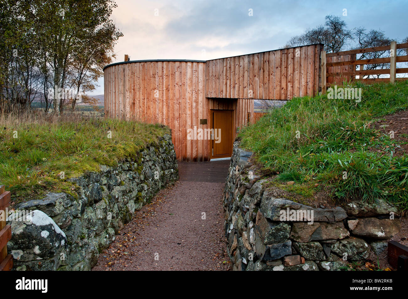 Insh Marshes National Nature Reserve lookout Stock Photo - Alamy