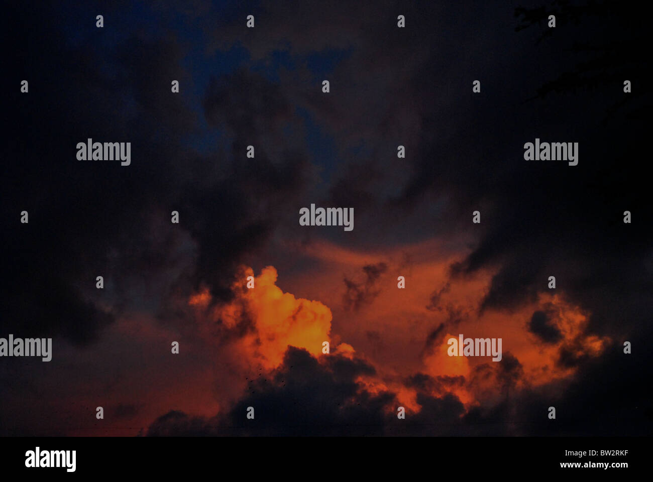 dark cloud and sunset Stock Photo - Alamy