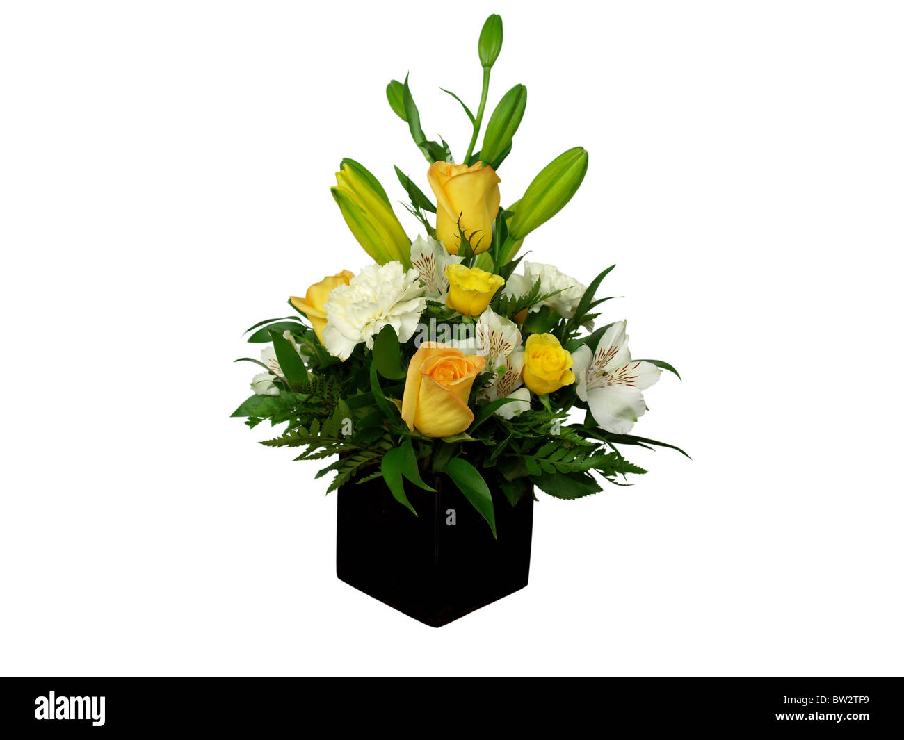 Flowers in vase arranged Cut Out Stock Images & Pictures - Alamy