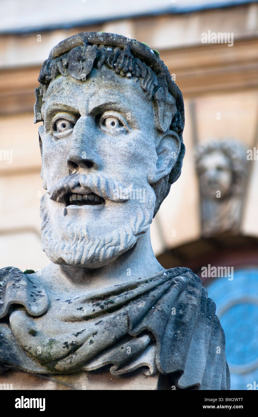 Busts of classical philosophers at the Sheldonian, Oxford, UK Stock ...