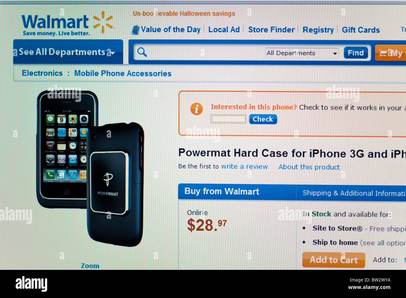 Walmart store website screen hi-res stock photography and images - Alamy