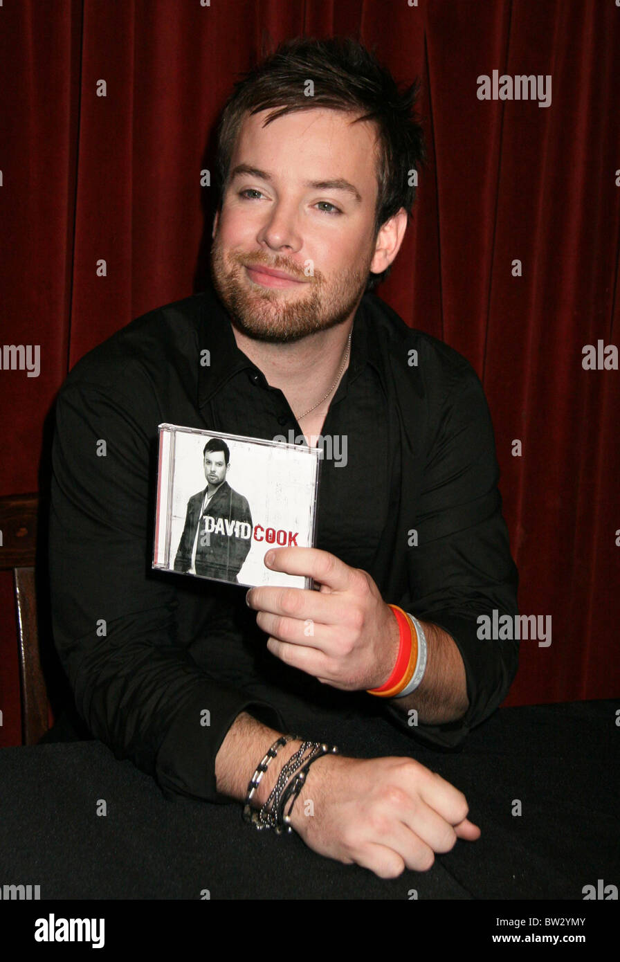 David Cook Debut Album Release Party & Concert Stock Photo - Alamy