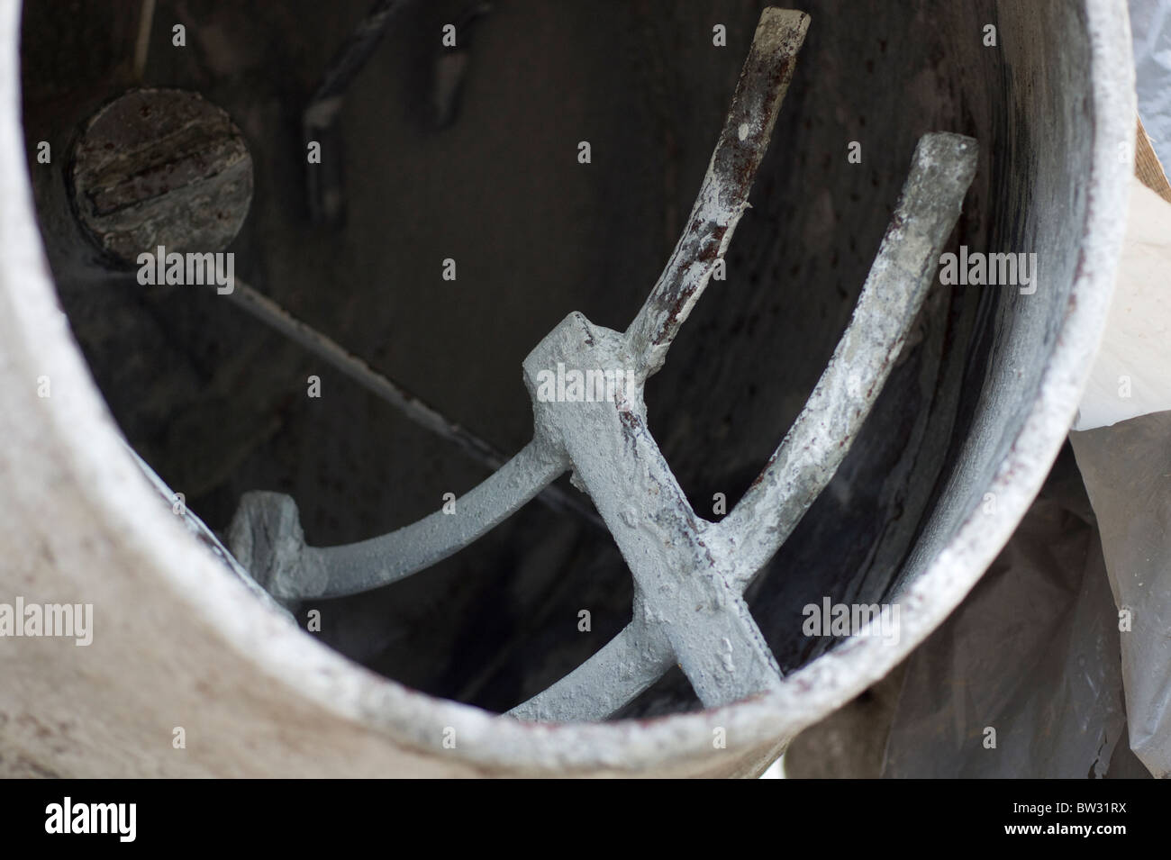 Concrete mixer, detail Stock Photo - Alamy