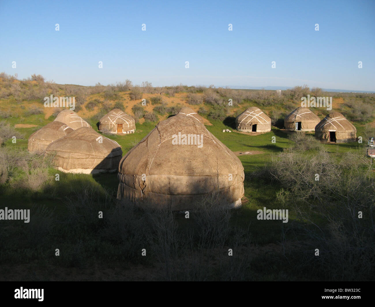A traditional yurt in Yangikasan, Uzbekistan Stock Photo - Alamy