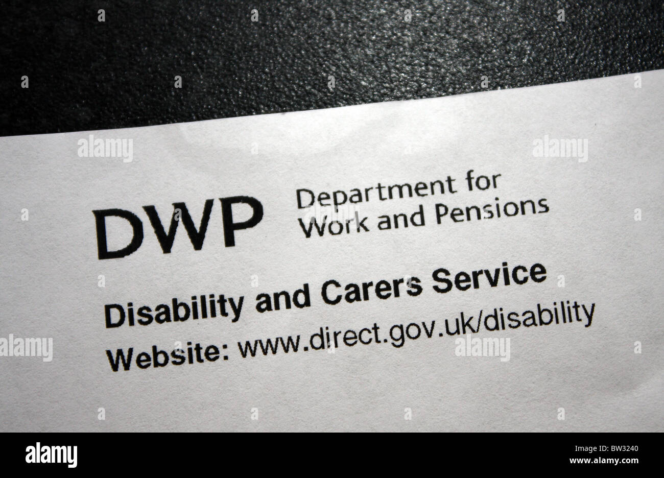 Dwp hi-res stock photography and images - Alamy
