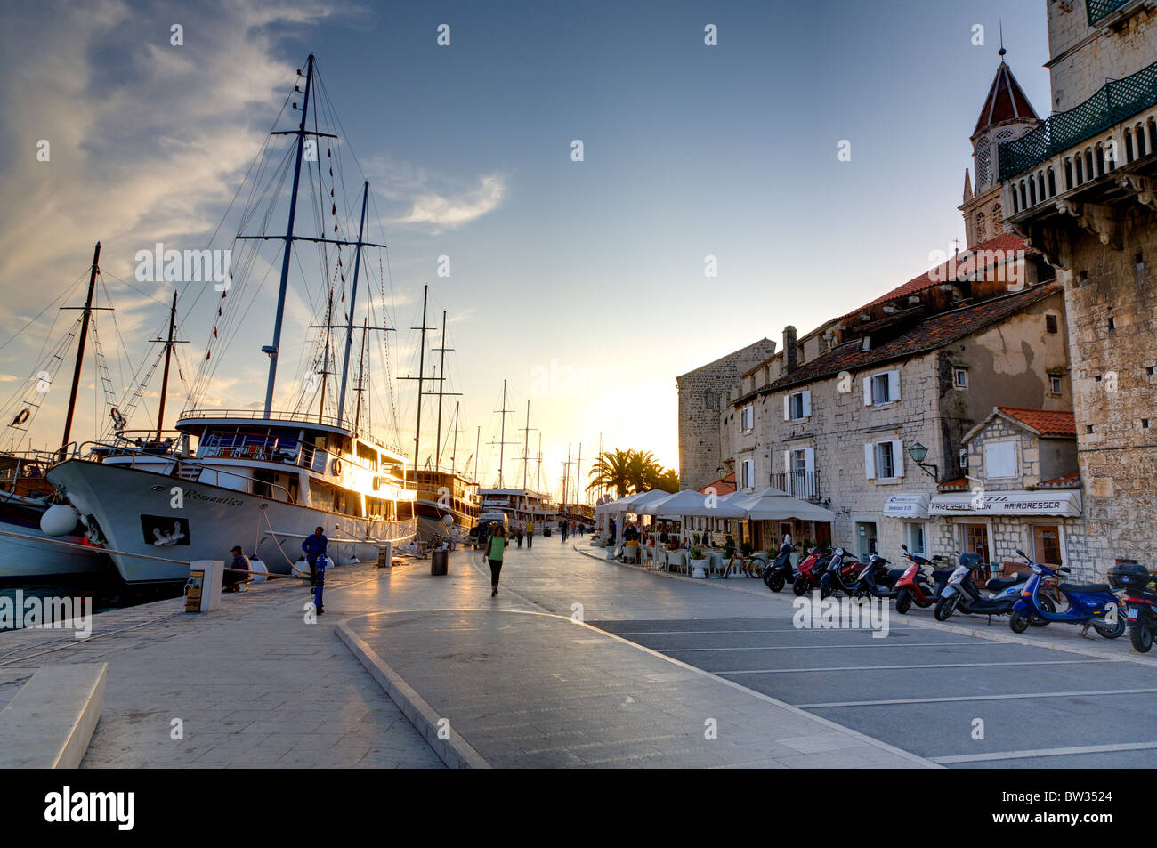 Port of Trogir Stock Photo - Alamy