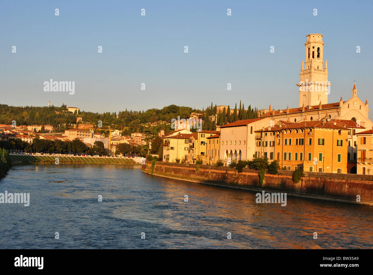 Renaissance architecture in the historic center of verona hi-res stock ...