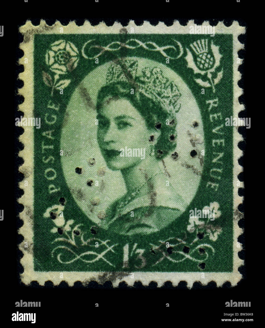 UNITED KINGDOM - CIRCA 1960: An English Used First Class Postage Stamp ...
