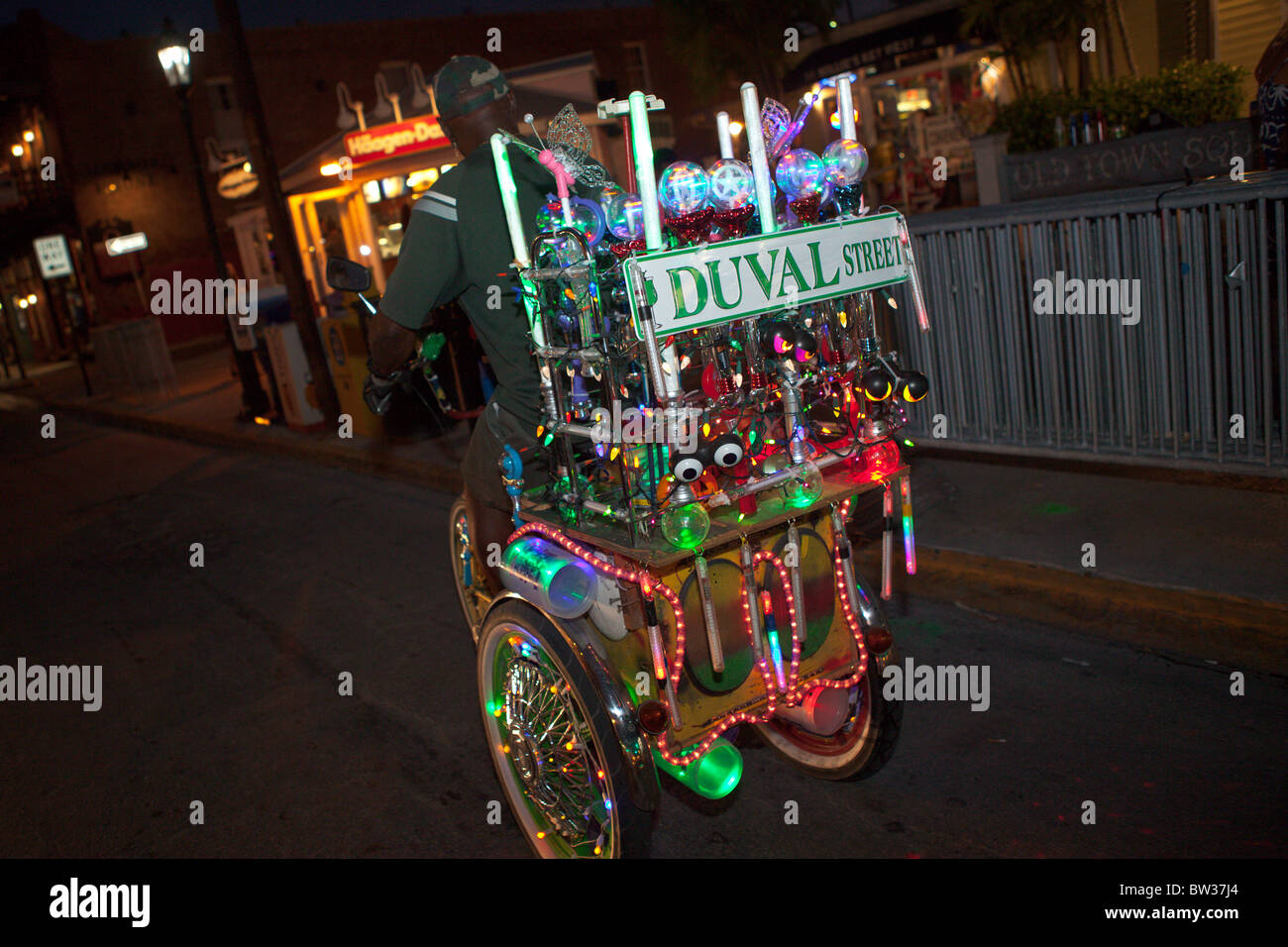 Costumed revelers during Fantasy Fest halloween parade in Key West ...